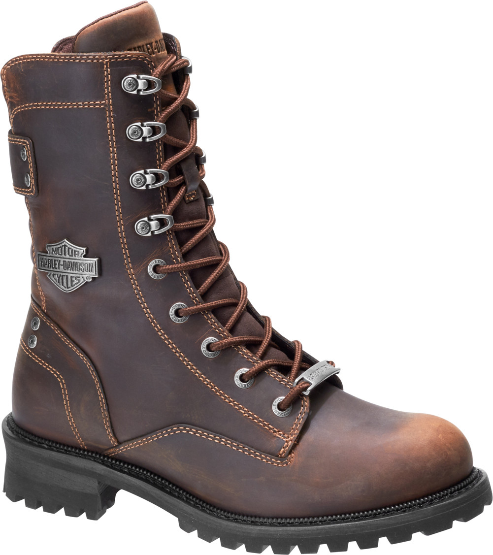 Harley-Davidson® Men's Brenner 9-Inch Black or Brown Motorcycle Boots ...