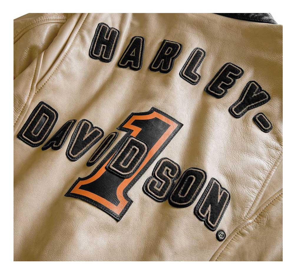 Harley-Davidson® Mens #1 Racing Mid-Weight Colorblocked Leather Jacket ...