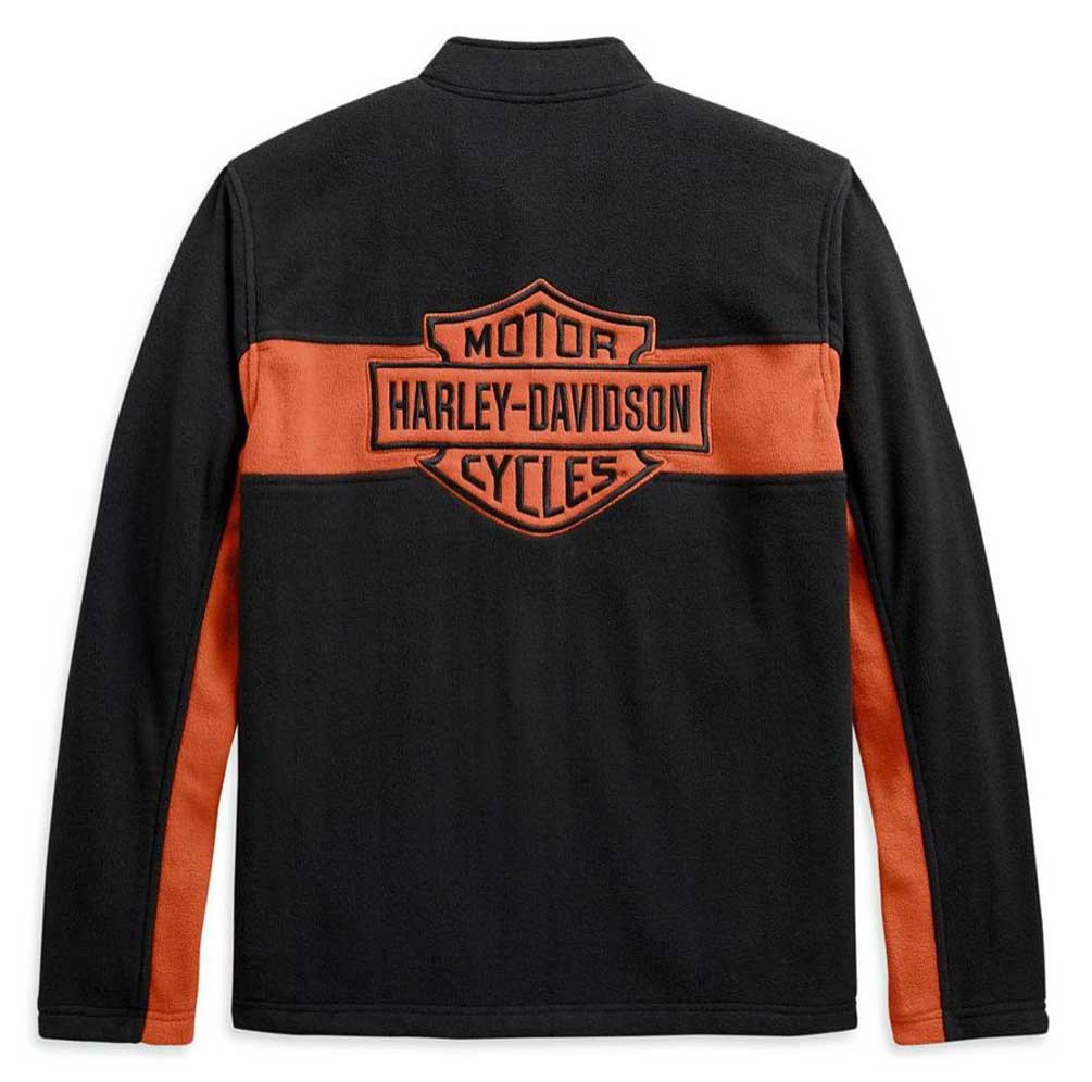 Harley-Davidson® Men's Chest Stripe Activewear Zip-Up Jacket, Black ...