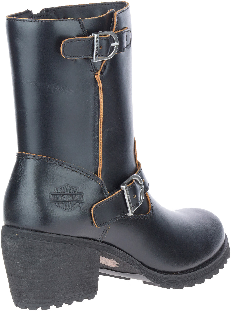 Harley-Davidson® Women's Lalanne Black Motorcycle Engineer Boots ...
