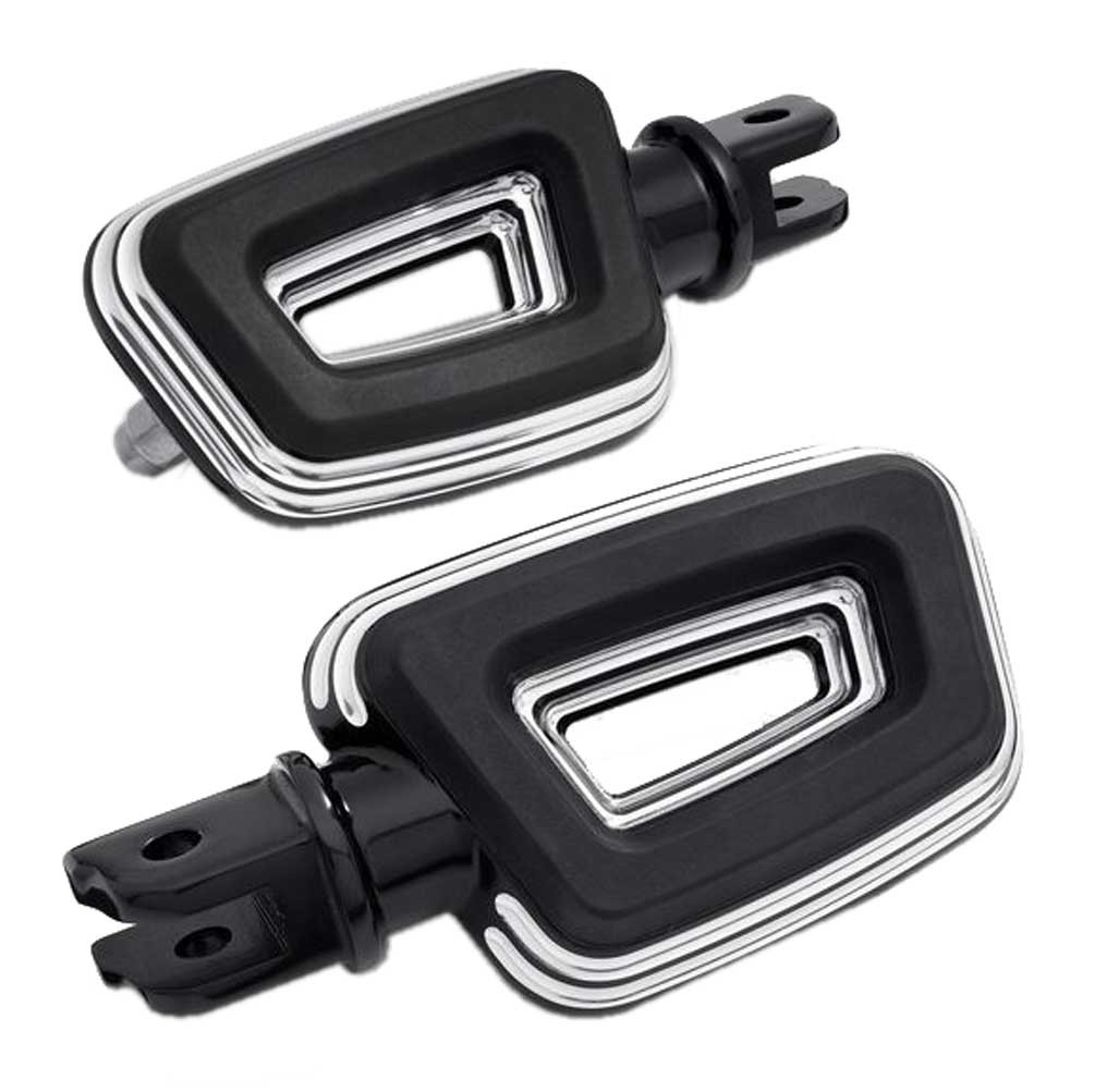 Harley-Davidson® Empire Large Rider Cut-Out Footpegs - Black Finish ...