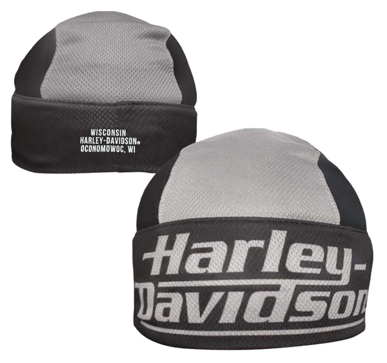Harley-Davidson® Men's Oversized H-D Polyester Colorblocked Skull Cap ...