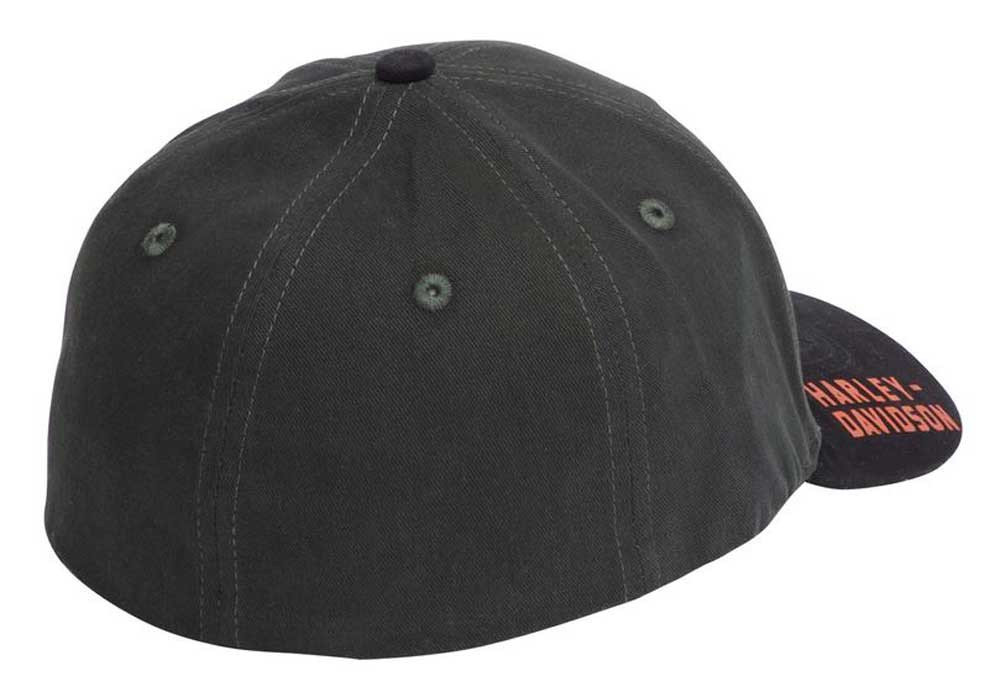Harley-Davidson® Men's Shield Stretch-Fit Baseball Cap, Black 97648 ...