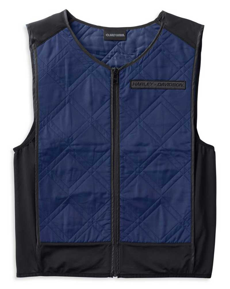 Harley-Davidson® Men's HD-Tech Cooling Hydration Vest - Peacoat Blue ...