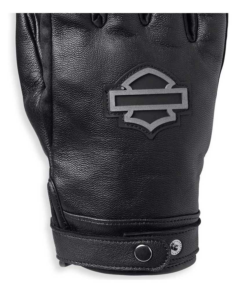 Harley-Davidson® Men's Metropolitan Full-Finger Leather Gloves, Black ...