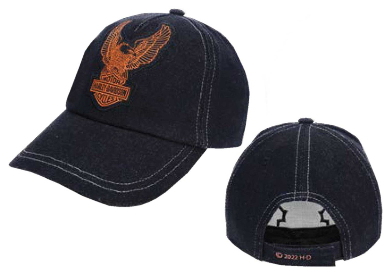 Harley-Davidson® Little Boys' Up-Wing Eagle Denim Toddler Baseball Cap ...