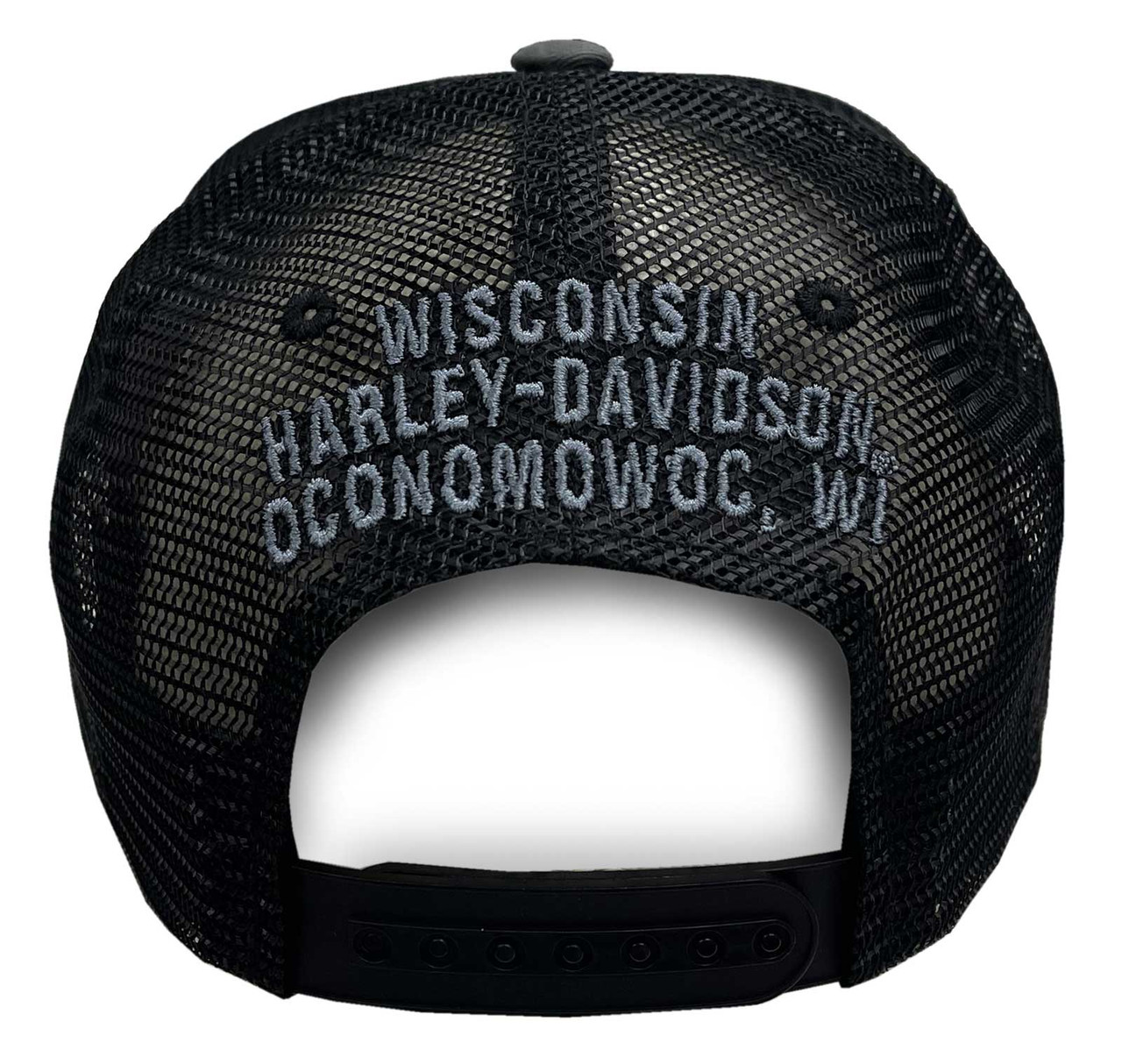 Harley-Davidson® Men's Tonal Camo Skull Snapback Colorblocked Mesh ...