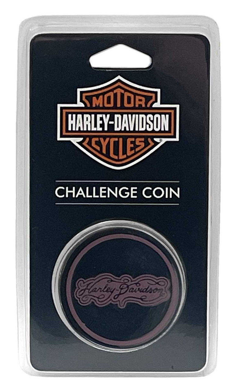 Harley-Davidson® Harley Curve Skull Metal Challenge Coin, 1.75 inch ...