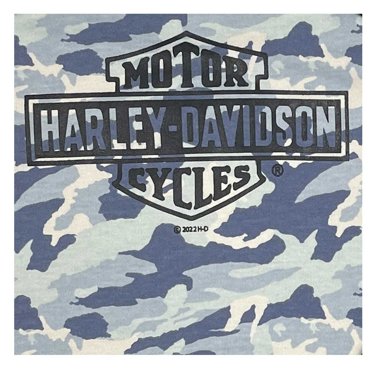 Harley-Davidson® Baby Boys' Printed Camo Knit Infant Creeper & Doo Rag ...