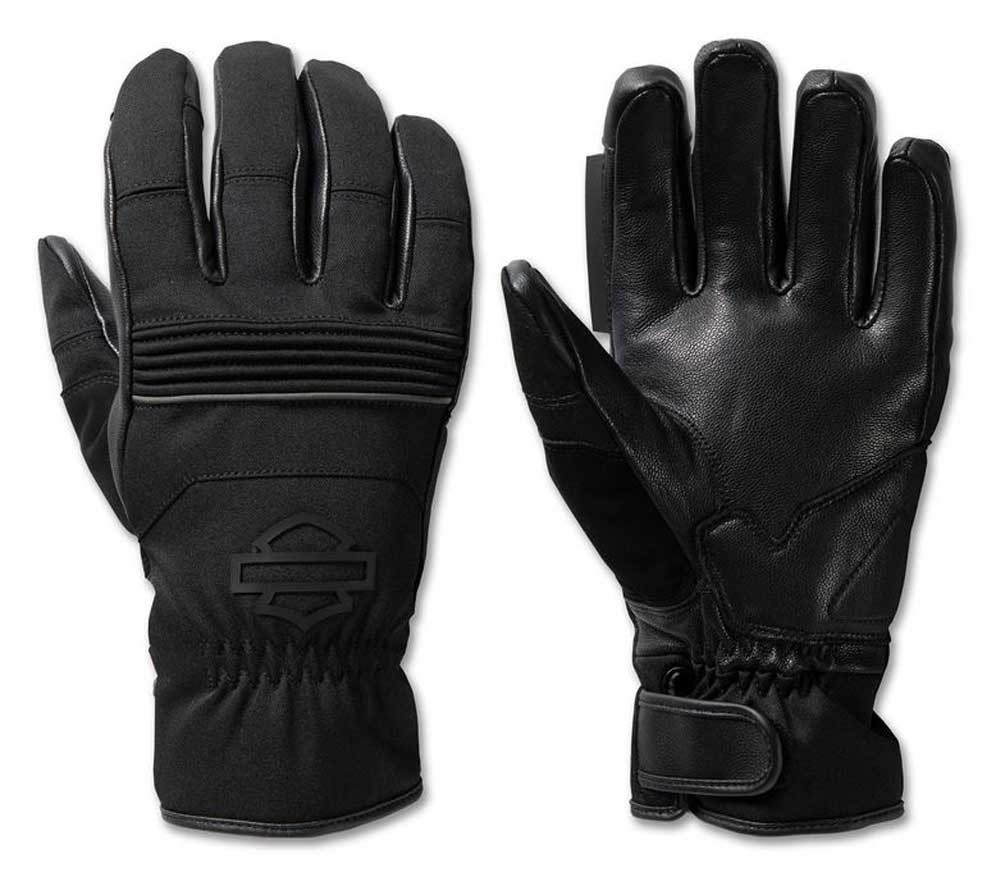Harley-Davidson® Men's Apex Mixed Media Full-Finger Gloves -Black 98134 ...