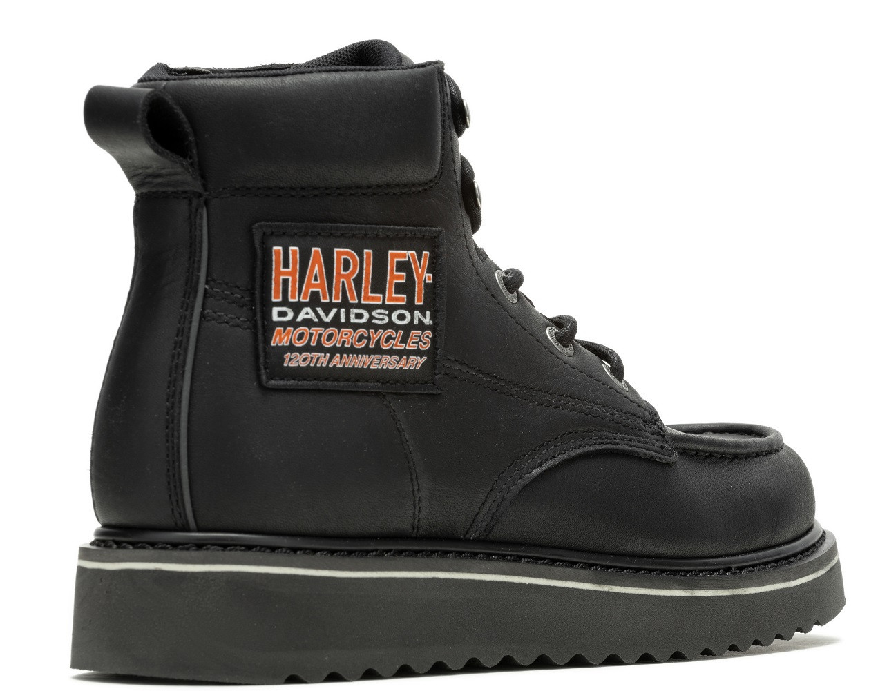 Harley-Davidson® Men's 120th Beau 6-Inch Black Leather Motorcycle Boots ...