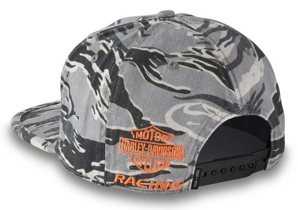 Harley-Davidson® Men's Faster Adjustable Snapback Baseball Cap - Gray ...