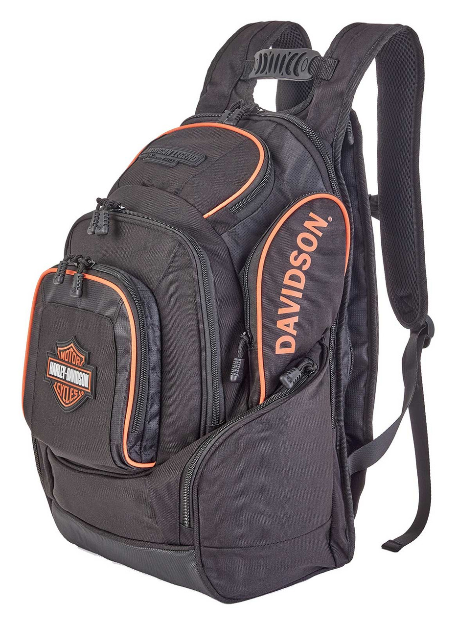 Harley-Davidson® Bar & Shield Legend Rugged Polyester Backpack - Black ...