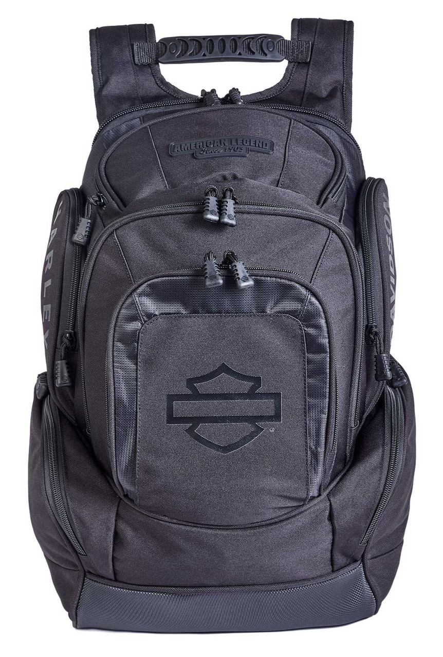 Harley-Davidson® Rubber Bar & Shield Legend Rugged Polyester Backpack ...