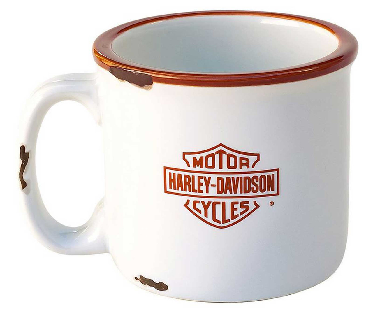 Harley-Davidson® Bar & Shield Wrapped Ceramic Campfire Mug - White - 14 ...