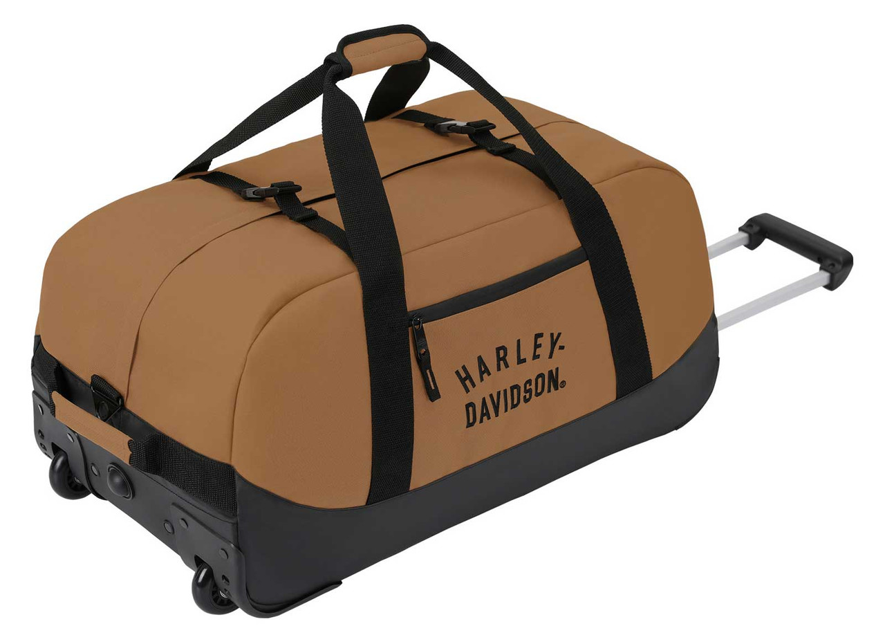 Harley-Davidson® Rugged Twill Embroidered Logo Rolling Duffel Bag ...