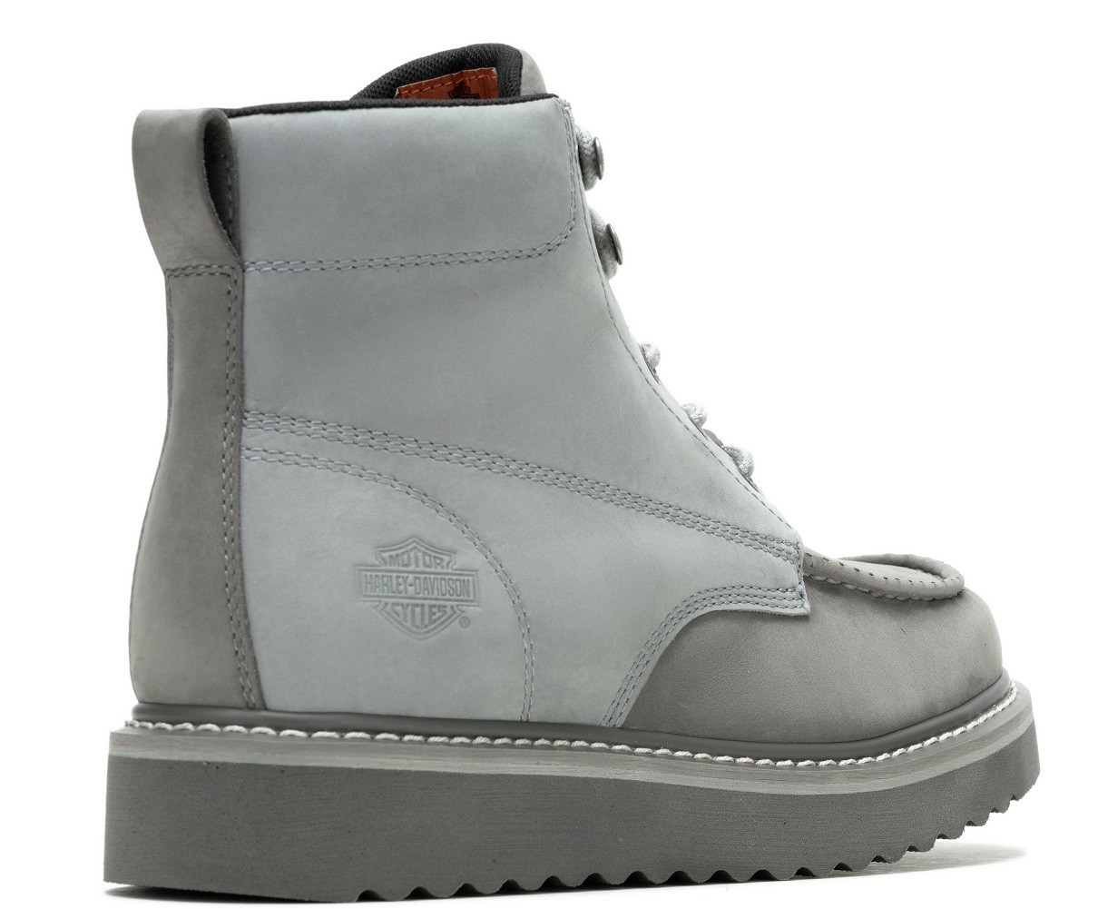 Harley-Davidson® Men's Beau 6-Inch WP Light Grey Leather Motorcycle ...
