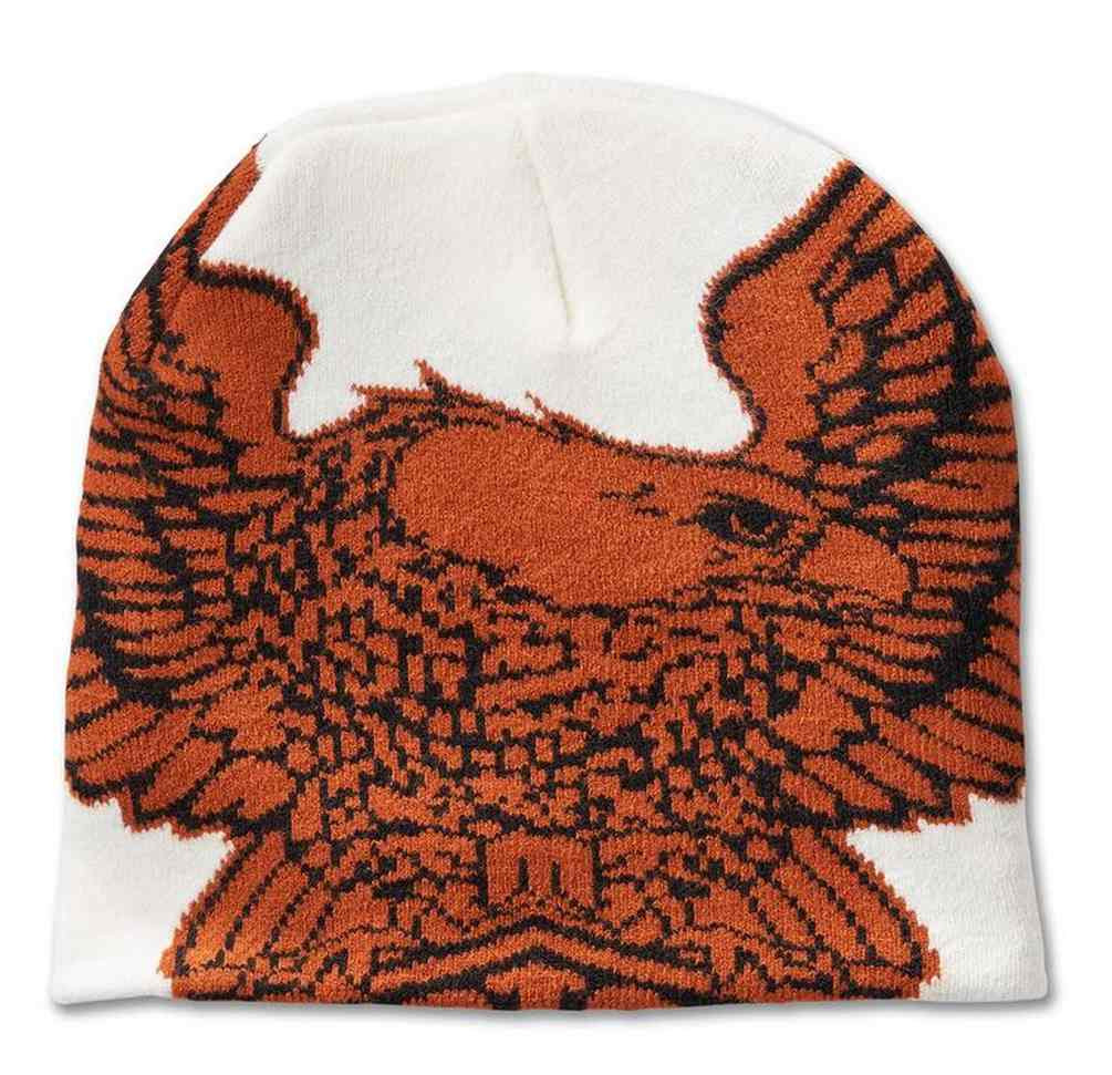 Harley-Davidson® Men's Bald Eagle Winter Knit Beanie Cap - White 97654 ...