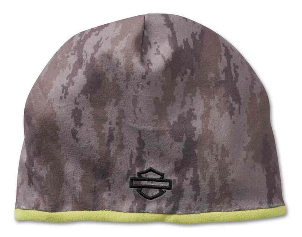 Harley-Davidson® Men's Reversible Camo Beanie Cap - Lime/Gray 97650 ...