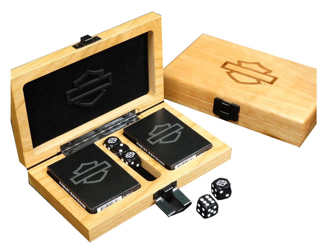 Harley-Davidson® Deluxe 2-In-1 H-D Multiple Playing Cards & Dice Game ...