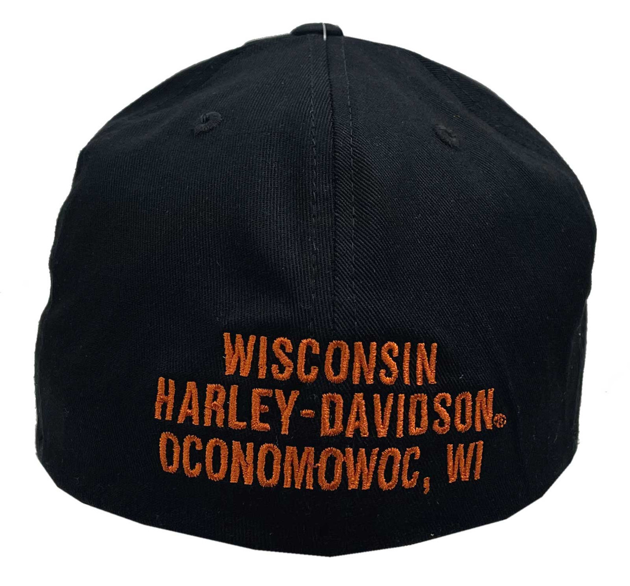 Harley-Davidson® Men's Apex Eagle Stretch Fit Curved Bill Baseball Cap ...