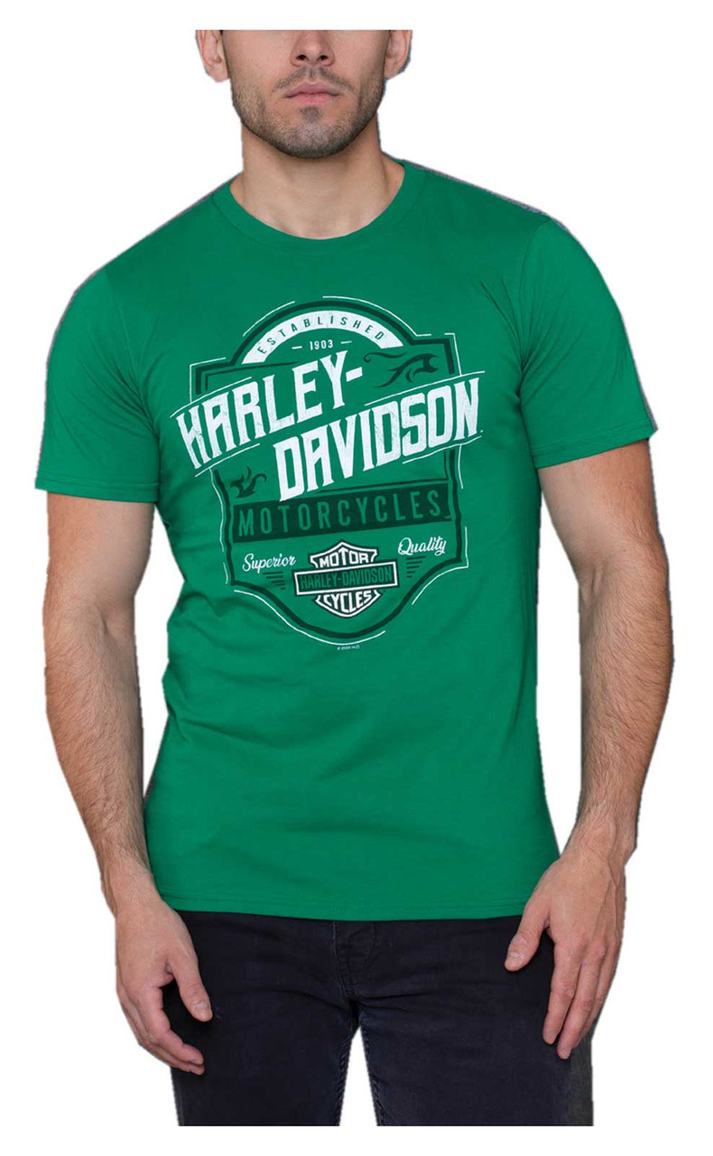 Harley-Davidson® Men's Prowl Bar & Shield Short Sleeve T-Shirt, Kelly ...