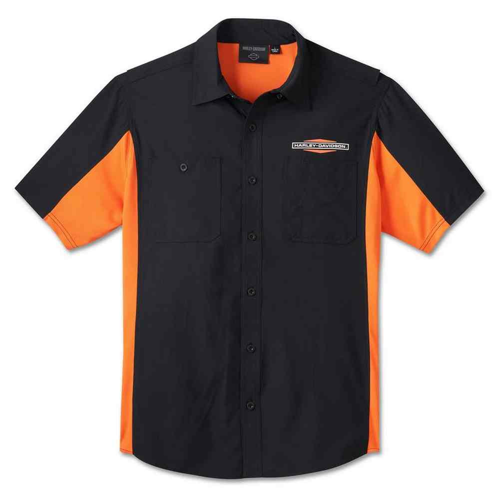 Harley-Davidson® Men's Tech Milwaukee Short Sleeve Colorblock Shirt ...