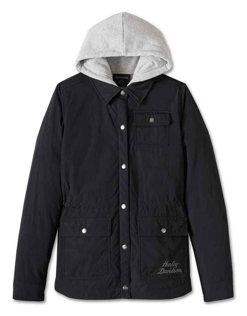 Harley-Davidson® Women's 3-IN-1 Bar & Shield Nylon Jacket – Black 97456 ...