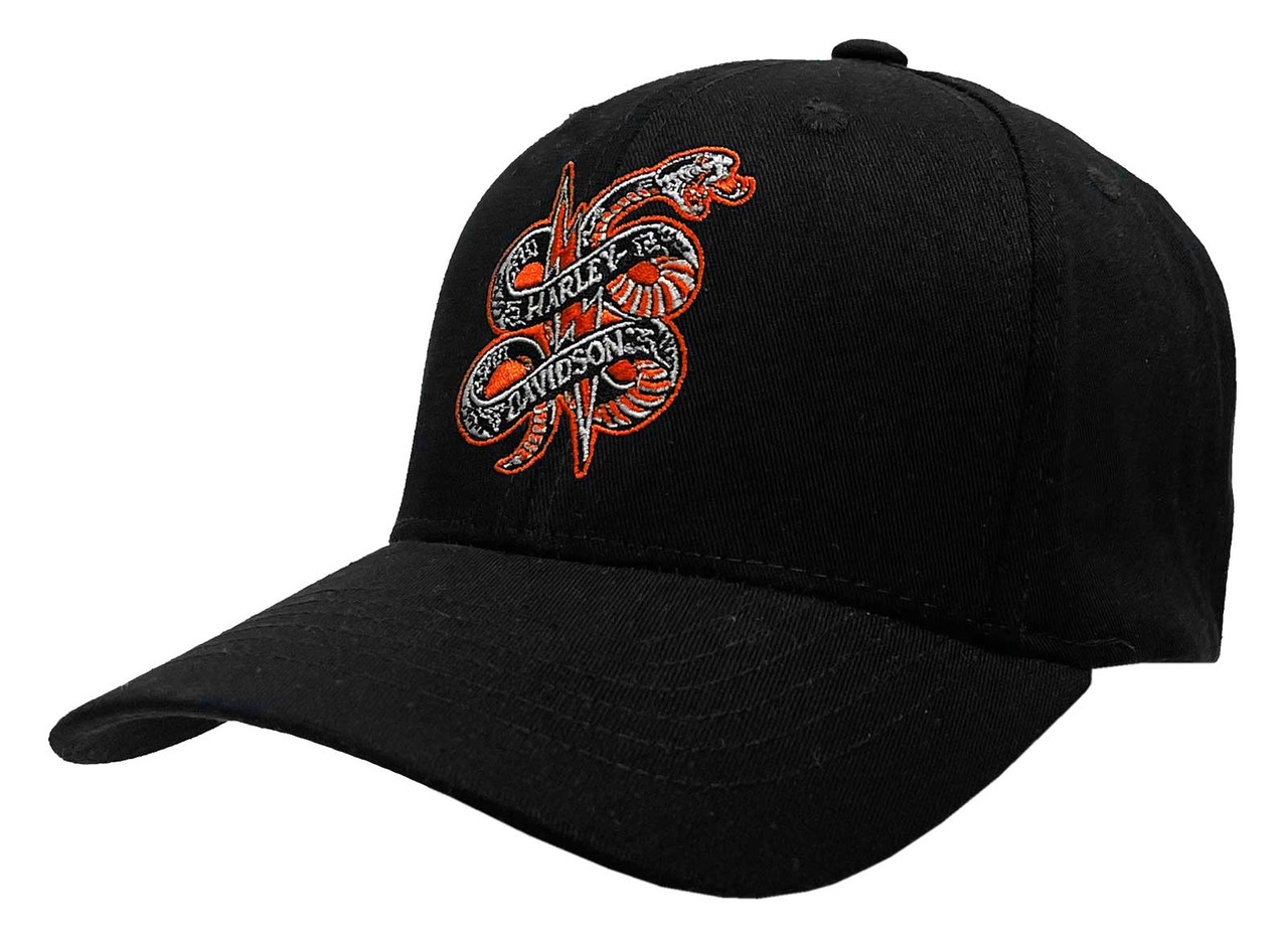 Harley-Davidson® Men's Embroidered Struck Stretch Fit Baseball Cap ...