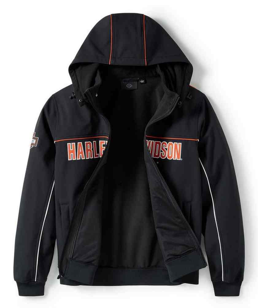 Harley-Davidson® Men's Idyll Windproof Soft Shell Jacket, Black 97415 ...