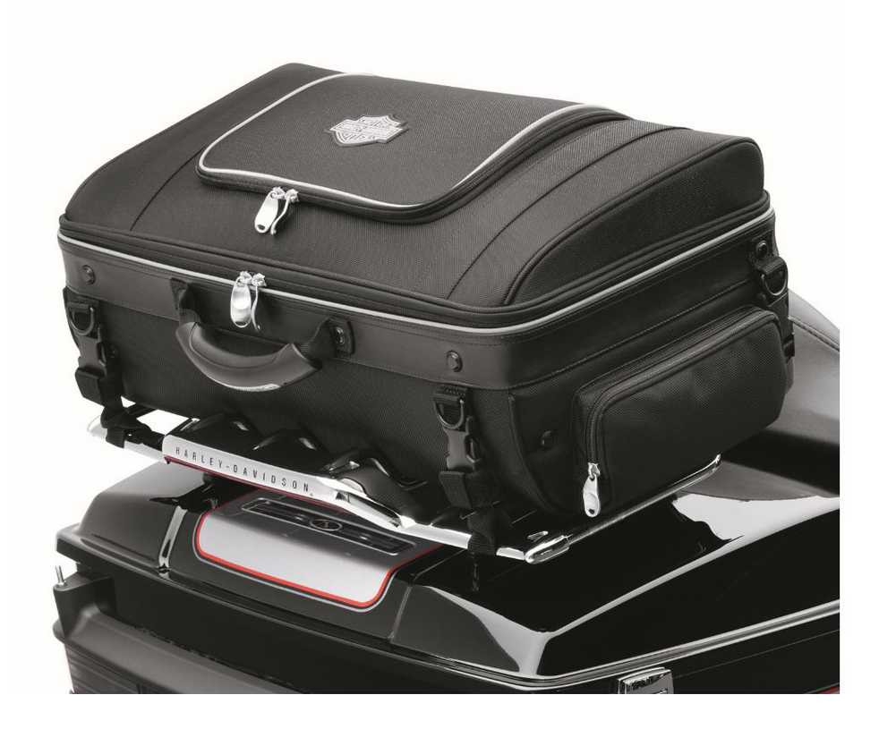Harley-Davidson® Bar & Shield Zippered Tour-Pak Rack Bag Black Nylon ...