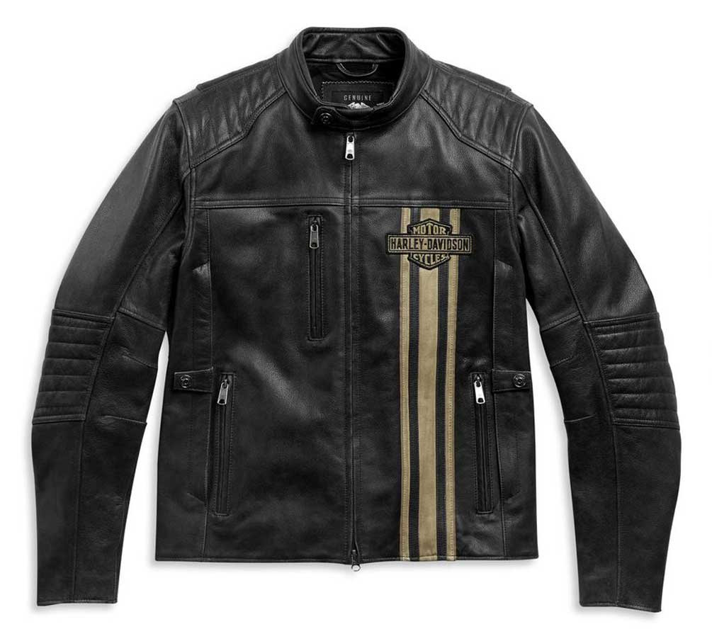 Harley-Davidson® Men's H-D Triple Vent Passing Link II Leather Jacket ...