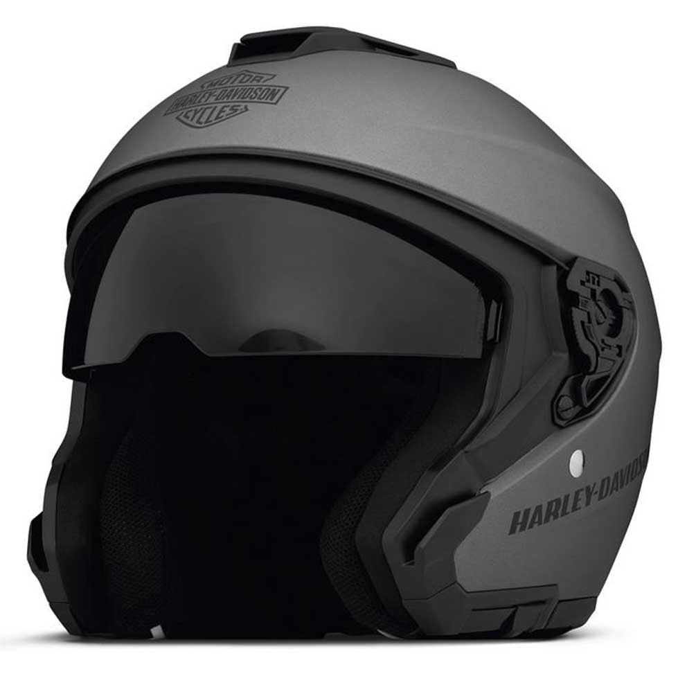 Harley-Davidson® Maywood II Sun Shield H33 3/4 Helmet - Black Silver ...