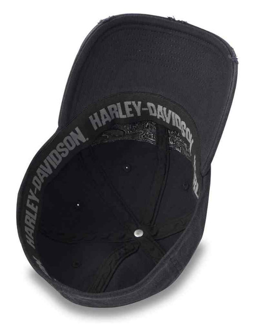 Harley-Davidson® Men's Flying Lap Distressed Stretch-Fit Baseball Cap ...