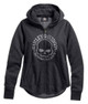 Harley-Davidson® Women's Metallic Skull Zippered Hoodie, Gray 99239 ...