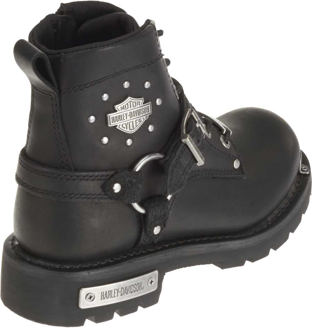 Harley-Davidson® Women's Becky 5.5-Inch Black Leather Motorcycle Boots ...