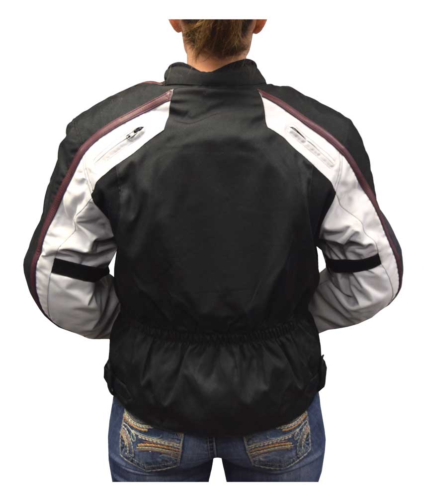 Redline Women's Body Armor Racing Colorblocked Nylon Jacket, Black L ...