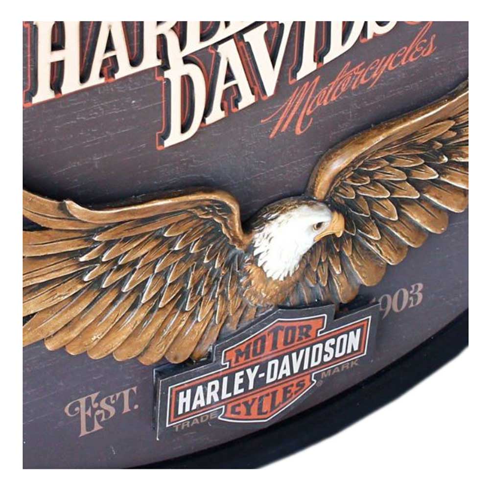 Harley-Davidson® Sculpted Eagle Oval 3D Pub Sign, 22 x 16 inches HDL ...