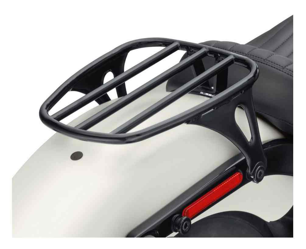 Harley-Davidson® Solo Luggage Rack, Gloss Black, Softail Models ...