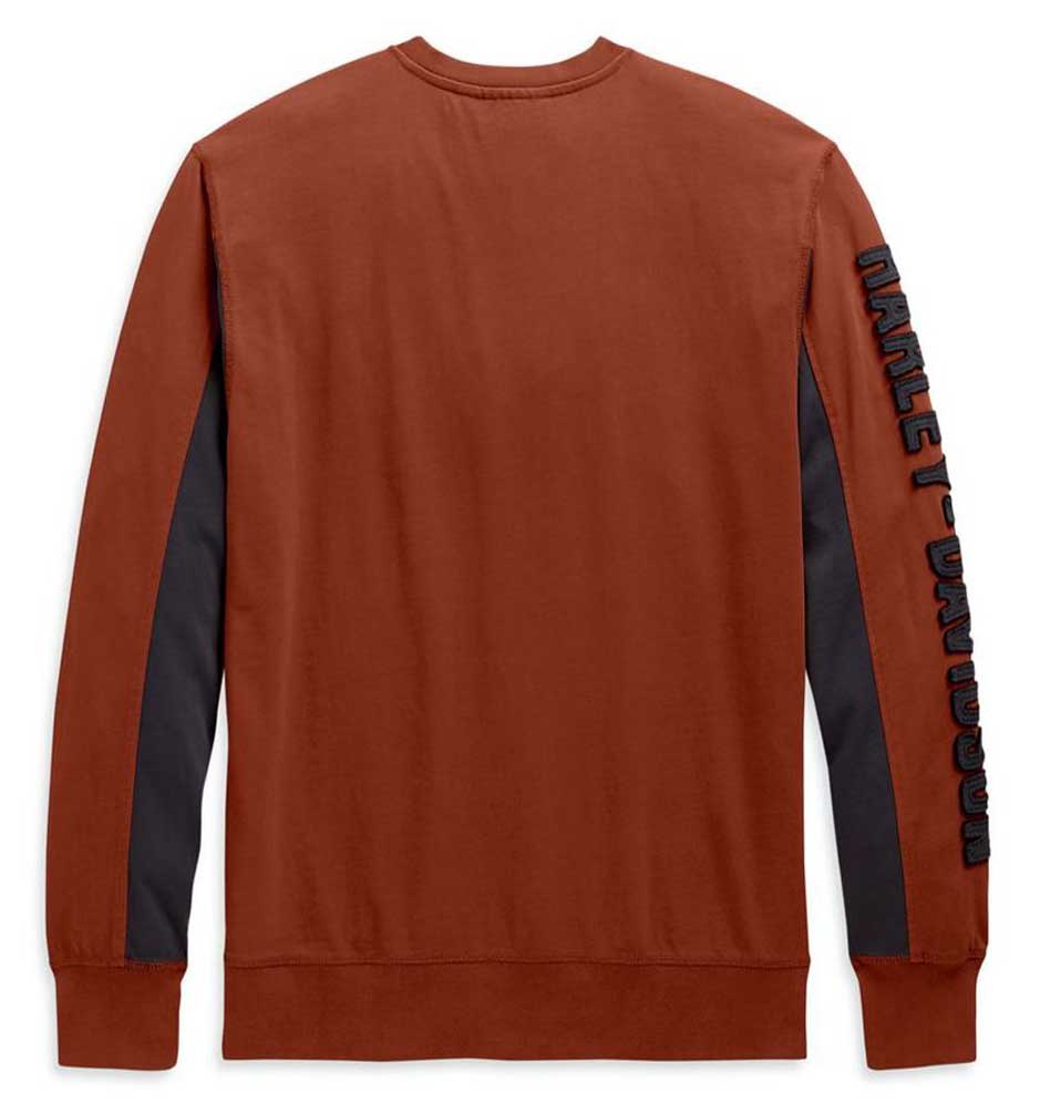 Harley-Davidson® Men's Copperblock Stripe Long Sleeve Shirt - Orange ...
