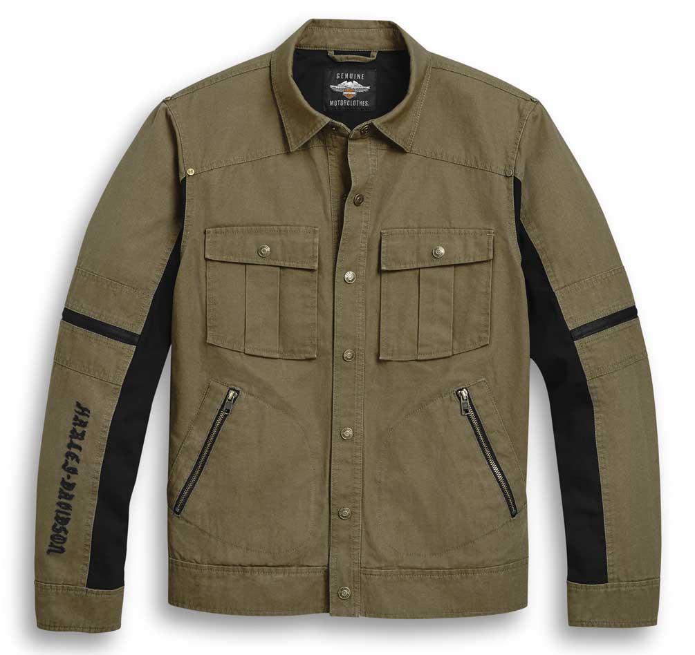 Harley-Davidson® Men's Washed Cotton Canvas Casual Lined Jacket 97120 ...