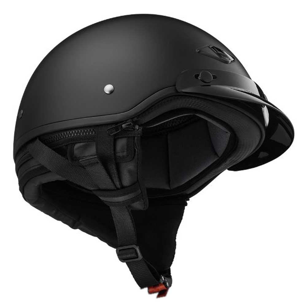 LS2 Helmets Bagger Fiberglass Motorcycle Half Helmet - Solid Gloss ...