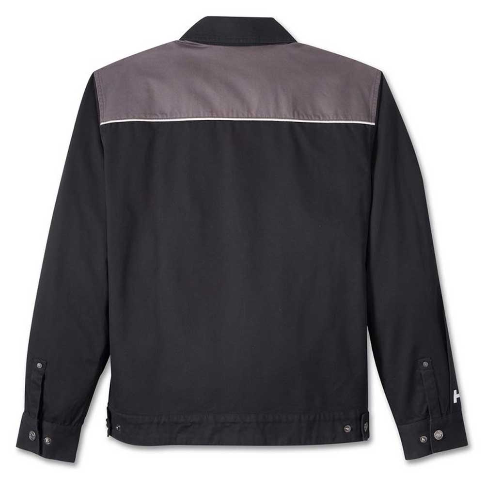 Harley-Davidson® Men's #1 Logo Casual Work Cotton Jacket - Black 97404 ...