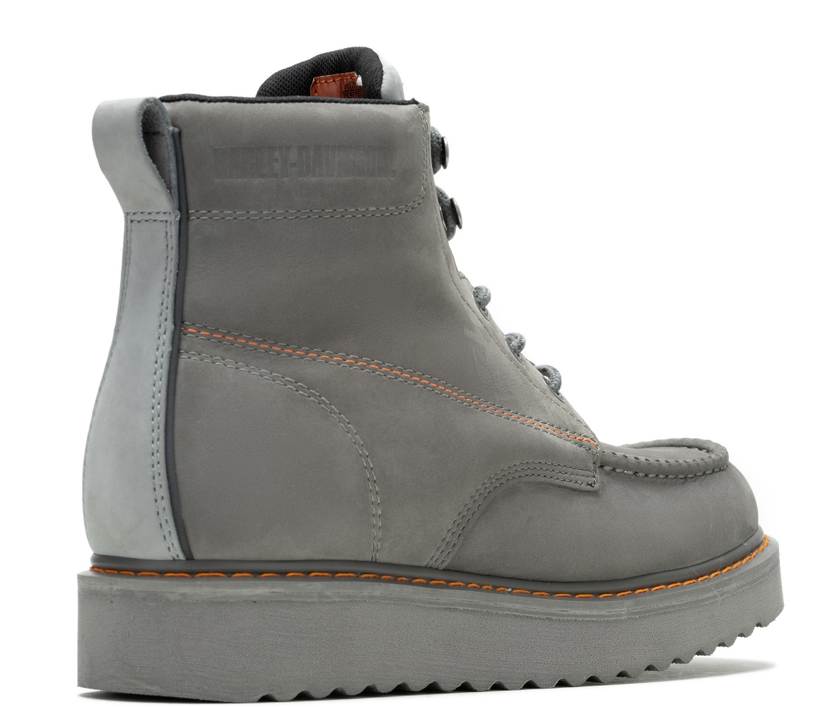 Harley-Davidson® Men's Beau 6-Inch WP Dark Grey Leather Motorcycle ...