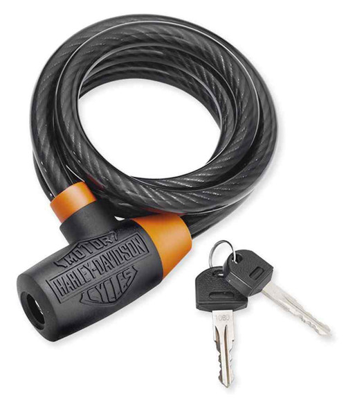 Harley-Davidson® 12mm Multi-Purpose Accessory Cable Lock, Black 46090 ...