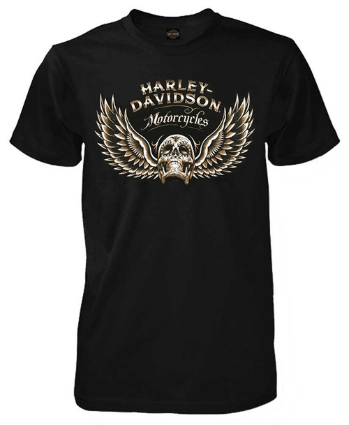 Harley-Davidson® Men's Winged Sugar Skull Short Sleeve T-Shirt, Solid ...