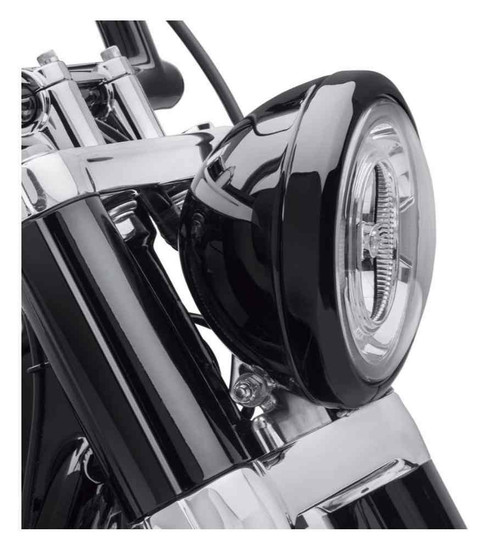 Harley-Davidson® 7 in. Headlamp Trim Ring, Multi-Fit Item - Gloss Black ...
