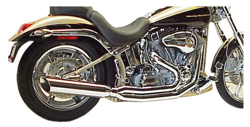 D&D 2:1 Boarzilla Head Pipe, Fits 84-99 Softail Models, Chrome Finish ...