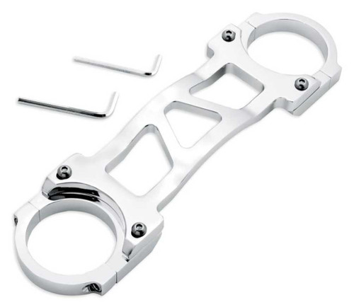 Harley-Davidson® Custom Fork Brace, Fits Dyna Models - Chrome Finish ...