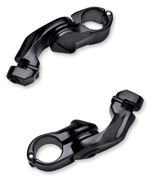 Harley-Davidson® Short Angled Adjustable Highway Peg Mount Kit - Black ...